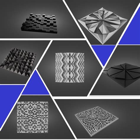 Stl File Acoustic Panel Set 7 Panels 🪞・3d Printable Model To Download・cults