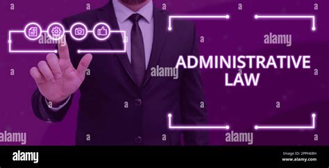 Sign Displaying Administrative Lawbody Of Rules Regulations Orders