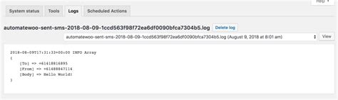 Sending Sms From A Workflow Documentation Woocommerce
