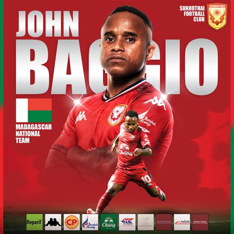 Sukhothai Fc ขอแสดงความยินดีกับ John Baggio” ที่มีชื่อติดทีมชาติ