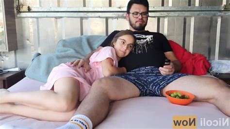 I Watch Tv With My Stepsister And Make Her Suck My Cock Nicoli Now