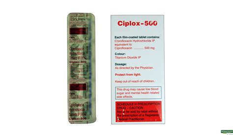 Buy Ciplox 500mg 10 Tablets Online At Best Prices Wellness Forever