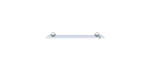 Jaquar Continental Glass Shelf 600mm Long Acn Chr 1171n