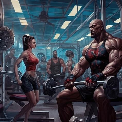 Premium AI Image Contemporary Spotless Fitness Gym Center Interior Sport Generative Ai