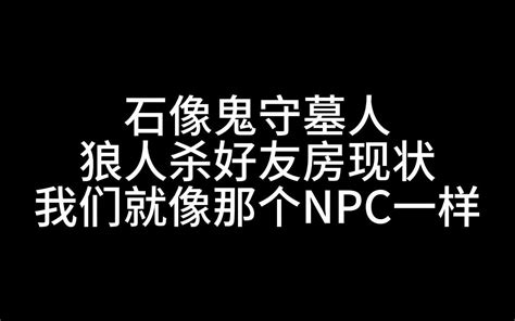 【狼人杀】这狼人杀的好友房真的玩不了啊 我就跟那个npc一样 在下神秘狗 在下神秘狗 哔哩哔哩视频
