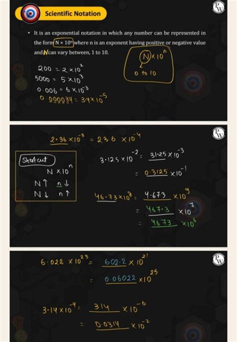 scientific notation it is an exponential notation in which any number c