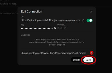 How To Connect Models To Openwebui Ubiops Technical Documentation