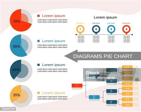 다이어그램 원형 차트 인포그래픽 비즈니스 그래프 벡터 일러스트레이션 인포그래픽에 대한 스톡 벡터 아트 및 기타 이미지 인포