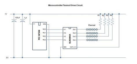 Flexinol Control Circuit Using Pic 16f690 And Uln2003a Circuit