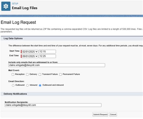 How To Use Salesforces Email Log Functionality To Monitor Emails To And From Salesforce • Desynit
