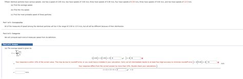 Solved A Find The Average Speed B Find The Rms Chegg Com