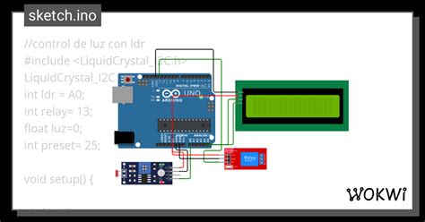 Control De Luz Wokwi Esp32 Stm32 Arduino Simulator