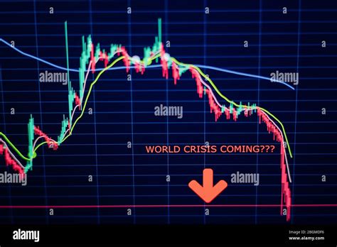 Forex Chart Stocks Falling Down Crash Stock Market Price Fall Down