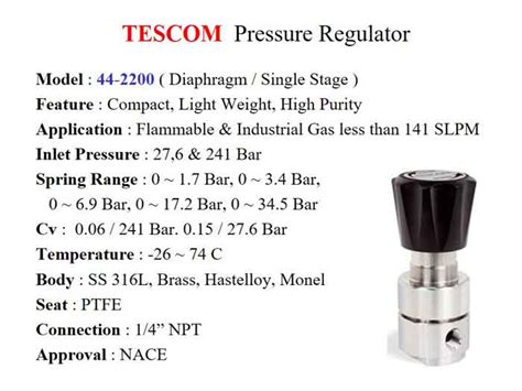 Regulator Tescom Pressure Regulator Gamako Ekakarsa Product Gamako Ekakarsa