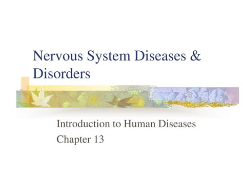 Ppt Nervous System Diseases And Disorders Powerpoint Presentation Id 5704997