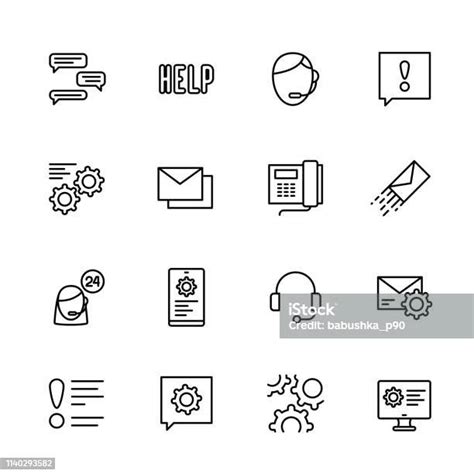 간단한 아이콘 설정 콜 센터 및 기술 지원 지원 및 도움 시계 주위 이러한 기호 전화 무선 헤드셋 핫라인 온라인 설정 채팅 관리자 이메일 및 기타를 포함 Brand Name