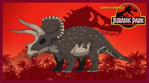 Shipputomass Jurassic Park Triceratops By Shipputomas On Deviantart