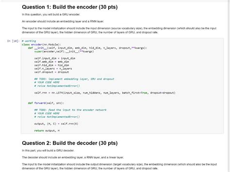 solved question 3 how do i put together a seq2seq model