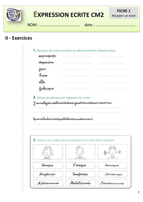 Expression écrite Cm1 Cm2 Bout De Gomme