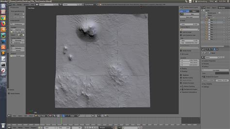 modeling unexpected gaps between linked mesh objects using blendergis