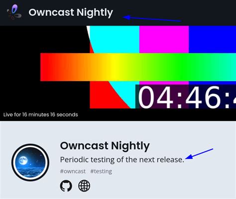 When Live And Theres A Stream Title Set Show It In The Header · Issue