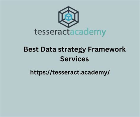 Best Data Strategy Framework Services Tesseract Academy Quick Market