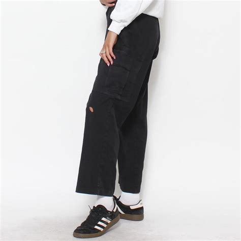 Navy Blue Dickies Cargo Pants Wide Leg With Belt Depop