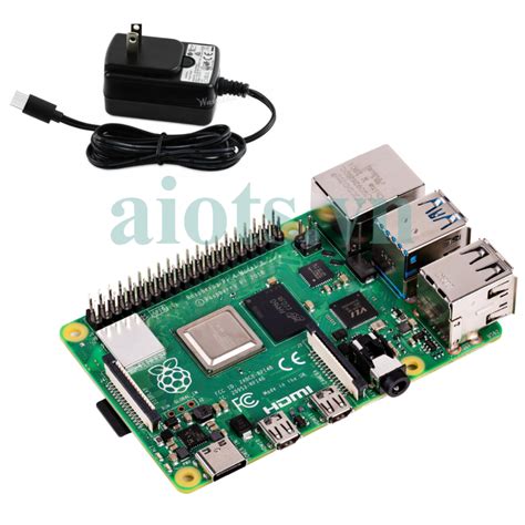 Combo Raspberry Pi 4b Ram 8gb Nguồn 51v 3a Type C Linh Kiện Aiot