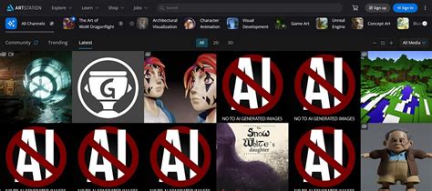 “no To Ai” Floods Artstation Trending Users Dissatisfied At Platforms