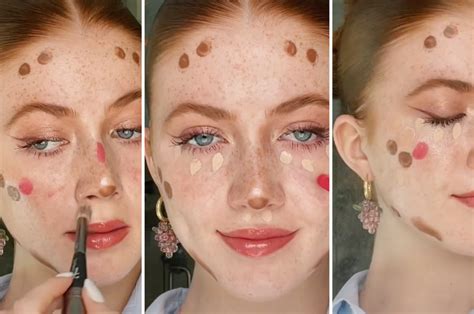 We Tried The Dot Method Makeup Hack This Is Our Verdict For Redheads New Makeup Trends