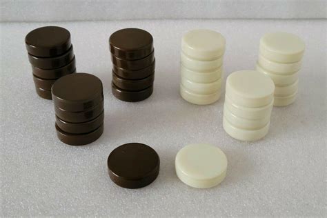 Backgammon Replacement Chips Full Set 30 White And Brown 1 316
