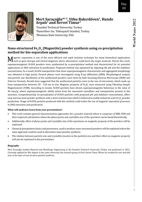 Pdf Nano Structured Fe3o4 Magnetite Powder Synthesis Using Co Precipitation Method For Bio