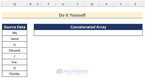 Combine Concatenate And Transpose Functions In Excel