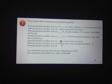 Error Found When Loading Home Username Profile In Ubuntu 1804 Ask Ubuntu