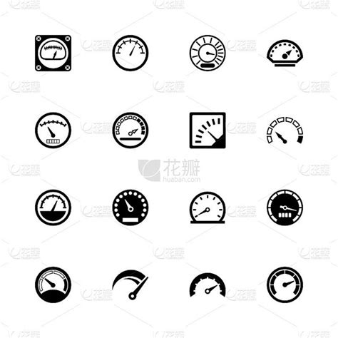 速度计 平面矢量图标