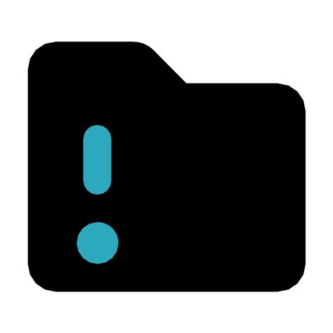 Folder Alert Left Vector Svg Icon Svg Repo