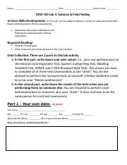 College Lab 5 Submax Field Testing Course Hero