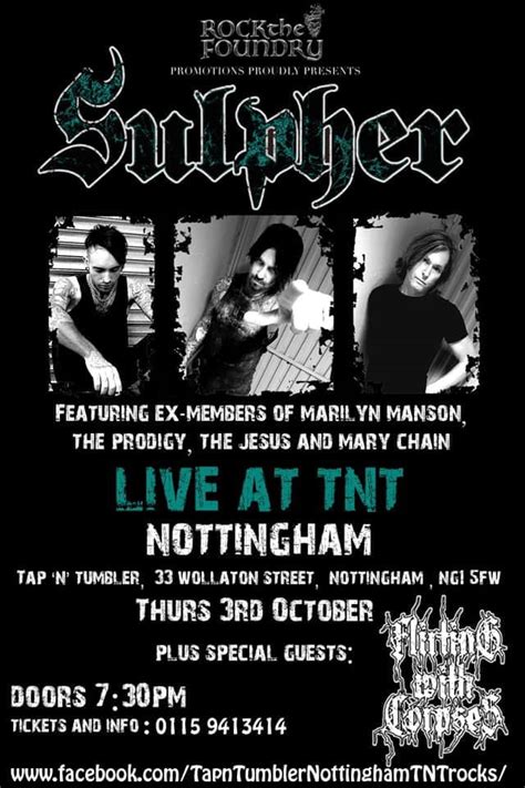 Rock The Foundry October Rock The Foundry Shows 3rd October Tap N Tumbler Nottingham Tnt