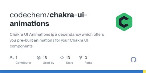 Github Codechemchakra Ui Animations Chakra Ui Animations Is A