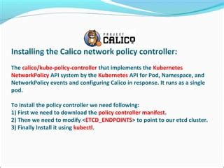 Calico Integration PPT