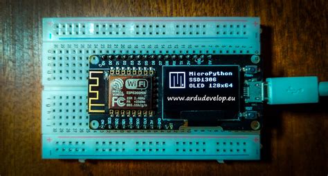 Работа с oled дисплей и esp8266 с micropython ardudevelop eu