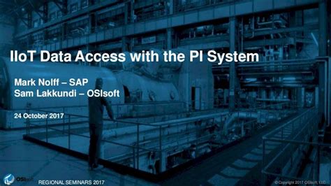pdf iiot data access with the pi system osisoft · pump 2 pump 3 iot