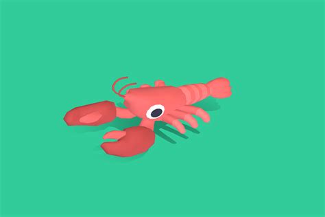 Dancing Crayfish Cartoon