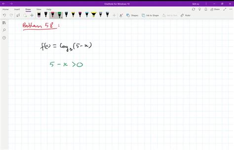 Solvedstate The Domain Of The Logarithmic Function In Interval