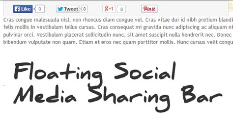 Add Floating Social Media Sharing Buttons Below Blogger Post Titles ~ V
