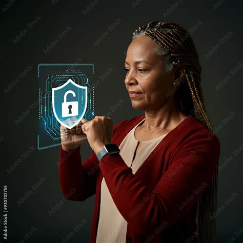 Cybersecurity Concept Global Network Security Technology Business