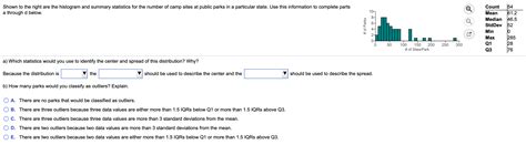 Solved Shown To The Right Are The Histogram And Summary