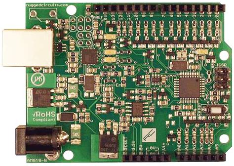 Чертеж платы Arduino Uno