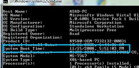 How To Check Your System S Uptime In Windows Vista Xp