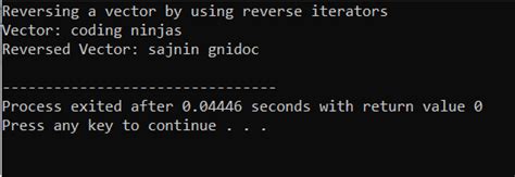 Different Ways To Reverse A Vector Coding Ninjas